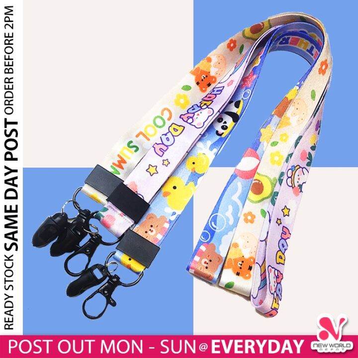 𝗣𝗥𝗘𝗩𝗘𝗡𝗧 𝗟𝗢𝗦𝗦 》Cute Cartoon Hanging Neck Lanyard Phone Strap Key ...