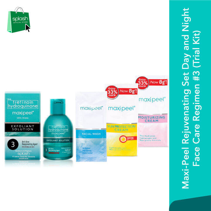 [TRIAL SIZE] Maxi-Peel Rejuvenating Set No. 3 Anti-Acne Pimple Remover ...