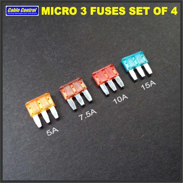 Cable Control's Micro3 fuse set of 4 , 3 leg fuse Ford | Lazada PH