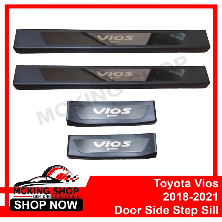 Toyota Vios 2018-2020 Gen 4 Door Side Step Sill / Scuff Plate Guard ...