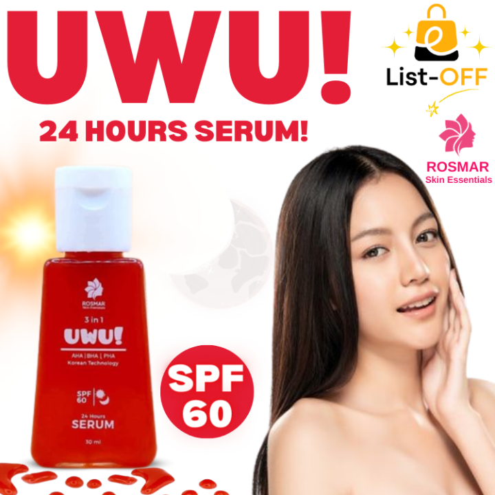 UWU Serum Rosmar Original 3in1 Serum 30ml (AHA BHA PHA Serum Korean ...
