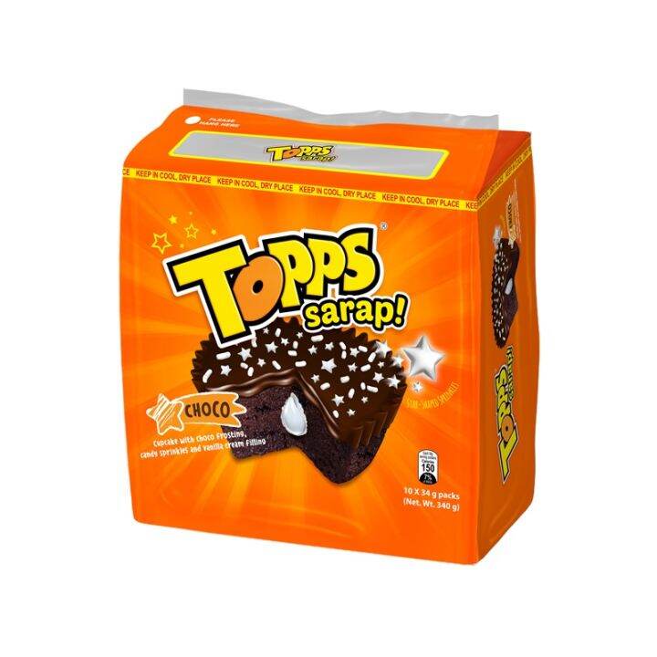Topps Sarap Choco 34g x 10 | Lazada PH