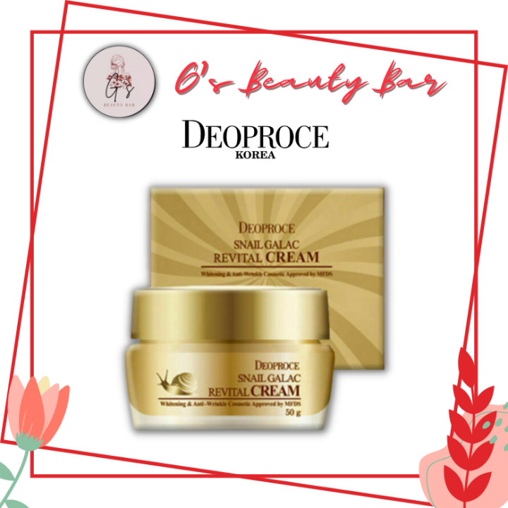 DEOPROCE Snail Galac Revital Cream 50g | Lazada PH