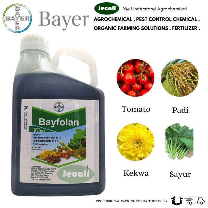 Bayer Bayfolan® 5 Liter / NPK 11:8:6 / Baja Foliar / Foliar Fertilizer ...