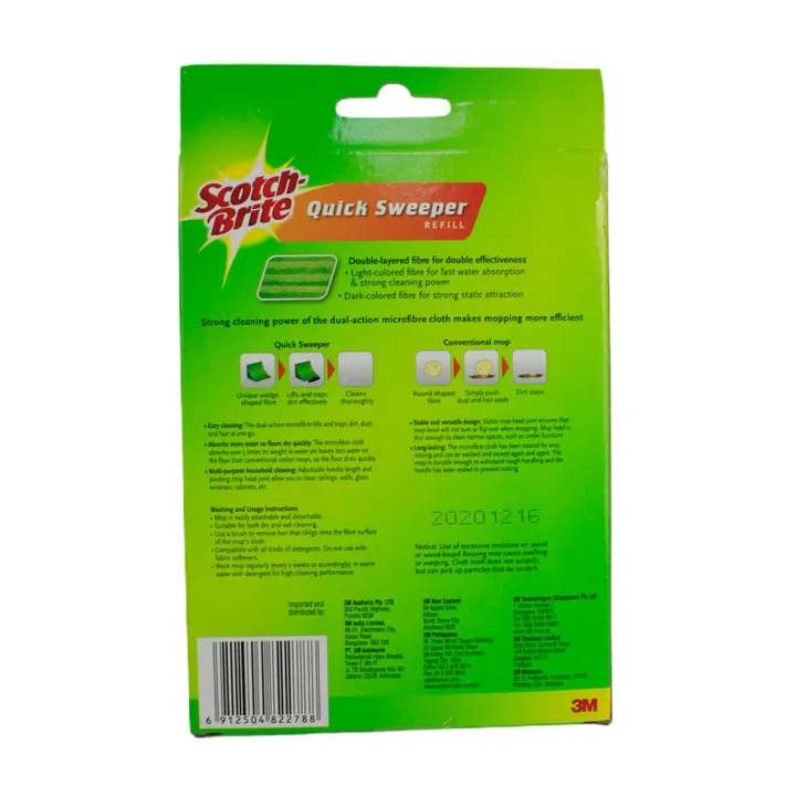 3M Scotch Brite Quick Sweeper Mop Refill 1pc/pk durable | Lazada PH
