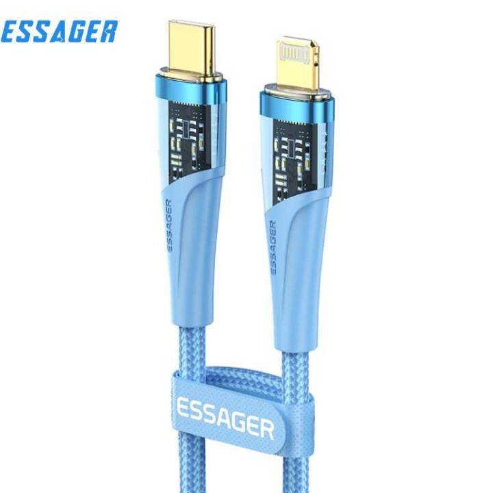 ESSAGER ESSAGER 2M 480Mbps Data Transfer Type C To Lightning Cable PD ...