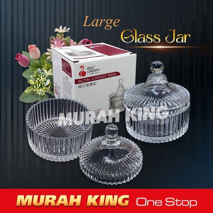 ( Besar ) Glass Candy Jar Large / Doorgift /Bekas /Wedding Doorgift ...