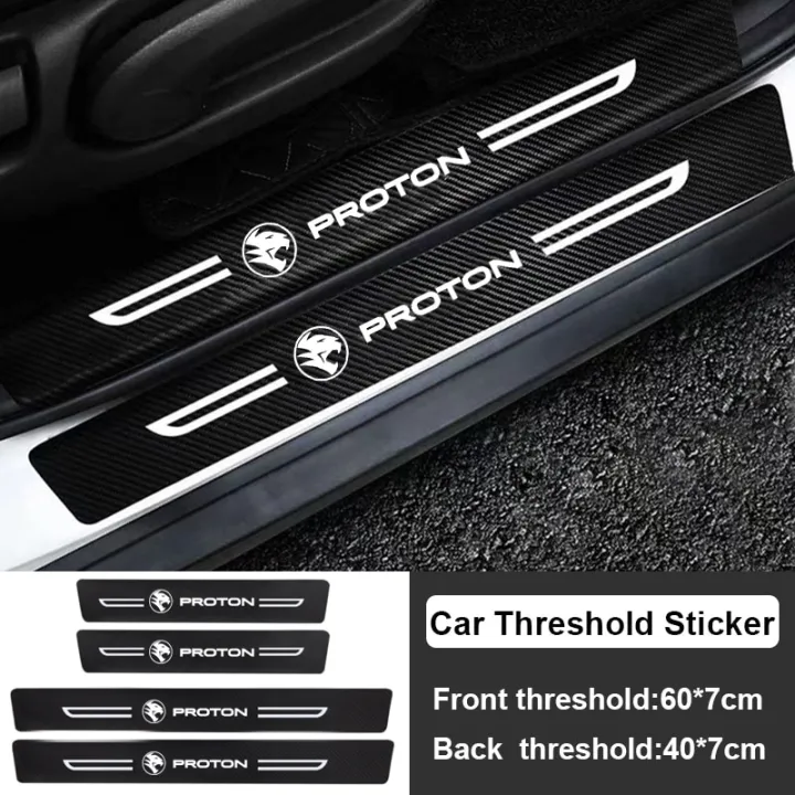 NEW Carbon Fibre Blade Car Door Sill Pedal Sticker for Proton Exora ...