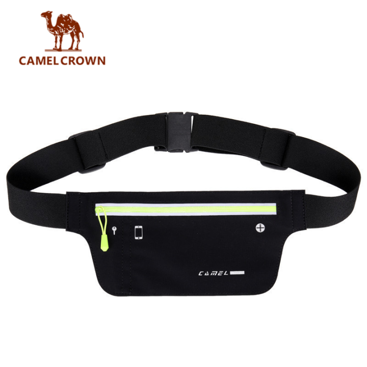 CAMELCROWN กระเป๋าโทรศัพท์วิ่งกันน้ำกระเป๋าซิปจัดเก็บกีฬาอุปกรณ์ฟิตเนสคาดเอวเล็กผ้าคาดเอวรุ่น ...