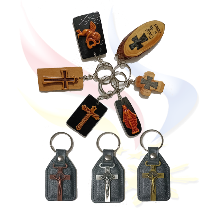 Religious Key Chain Baguio Wooden and steel | Lazada PH