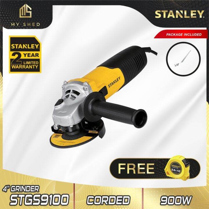 STANLEY STGS9100 SMALL ANGLE GRINDER 100MM | 900W | 11000 RPM | Lazada
