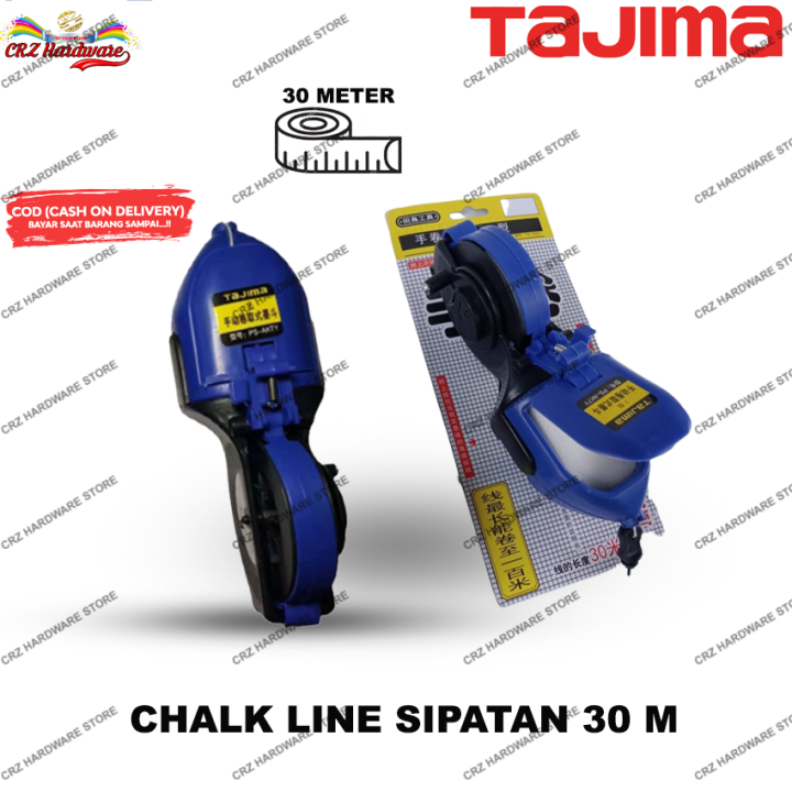 TAJIMA Sipatan Chalk Line Penggaris Benang 30 Meter | Lazada Indonesia