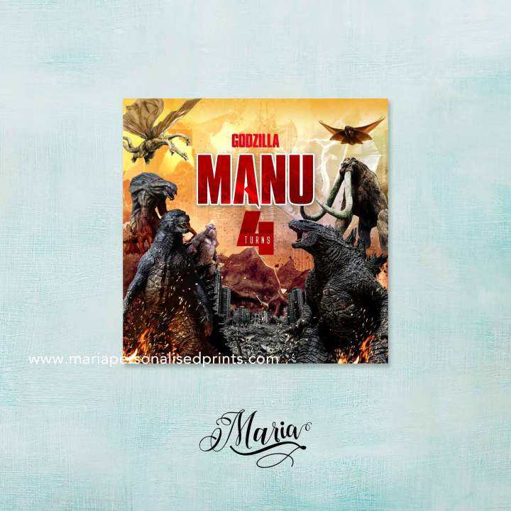 Godzilla Birthday Banner Backdrop | Lazada PH