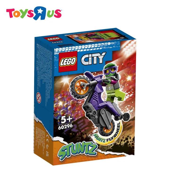 LEGO® City 60296 Wheelie Stunt Bike, Age 5+, Building Blocks, 2022 ...