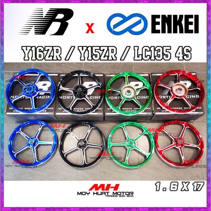 🔥NEW🔥 ENKEI SPORT RIM 505 / NR SPORTRIM / YAMAHA Y16ZR Y15ZR LC135 4S ...