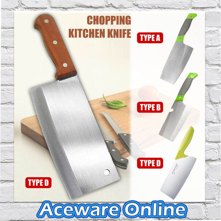 Stainless Steel Kitchen Knife Butcher Knife Chopping Knife Cleaver ...