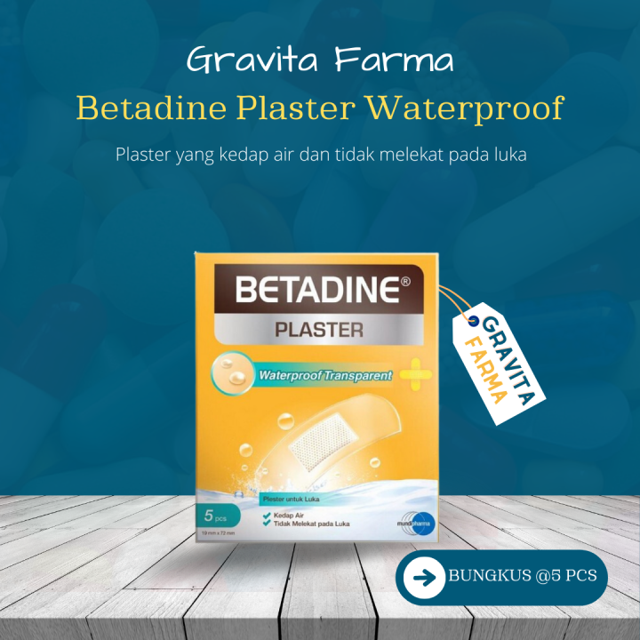 Betadine Plaster Waterproof isi 5 Pcs - Plaster Kedap Air | Lazada Indonesia