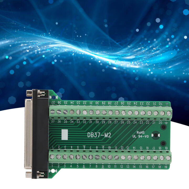DB37 Breakout Connector Terminal Board ตรง PCB ฉนวนป้องกันการรบกวน ...