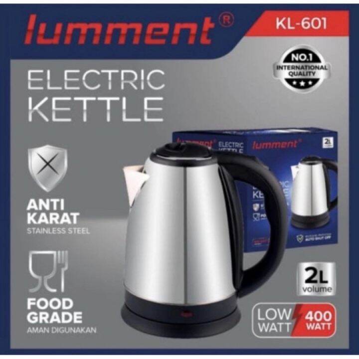 LUMMENT ELECTRIC KETTLE TEKO LISTRIK TEKO PEMANAS AIR KAPASITAS 2 LITER ...