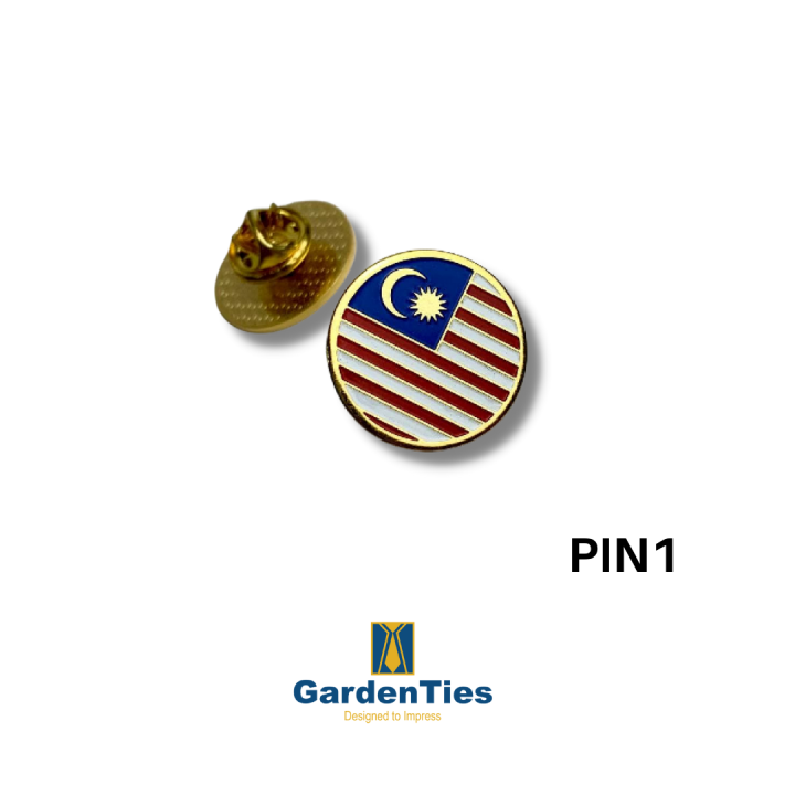 Collar Pin Bendera Malaysia, Collar Pin Malaysian Flag, Collar Pin ...
