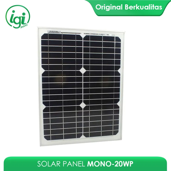 SOLAR PANEL 20 w / SOLAR CELL 20watt / PANEL SURYA 20 WP MONO INSCOM ...