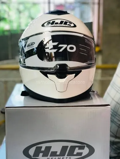 HJC C70 Helmet Pearl White [Dual Visor] | Lazada PH
