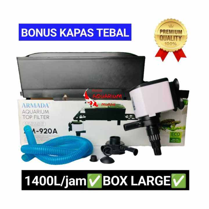Pompa aquarium top filter armada AM 920 box large | Lazada Indonesia
