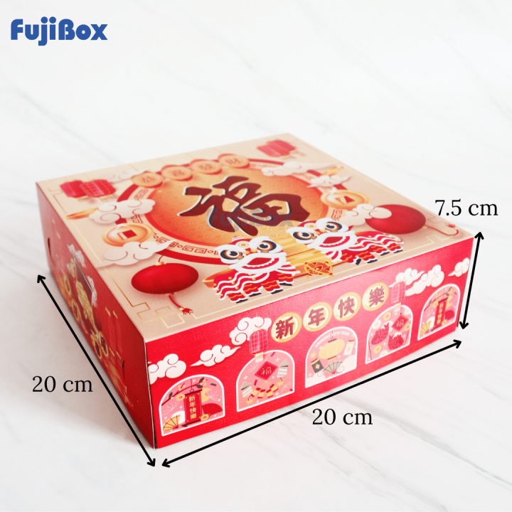 Fuji box Kotak Dus Box Imlek 20 x 20 x 7,5 (10 Pcs) | Lazada Indonesia