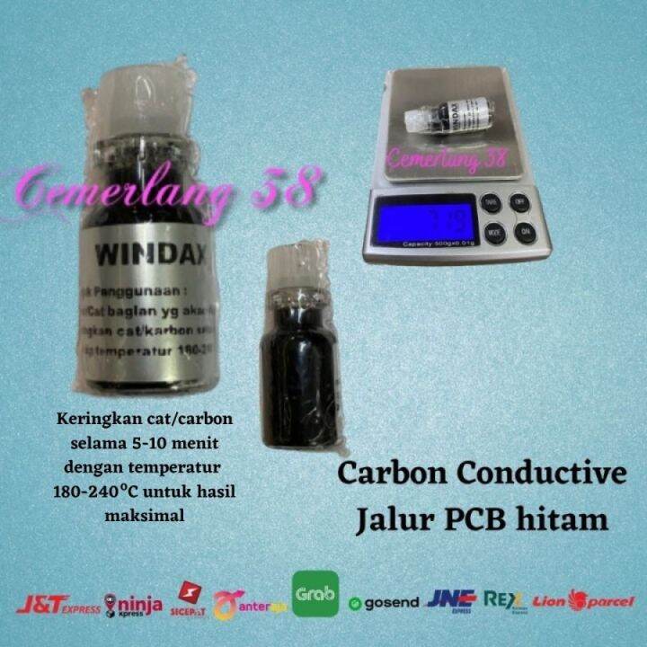 Carbon Conductive Paint / Conductive Ink / Karbon Jalur PCB Hitam ...