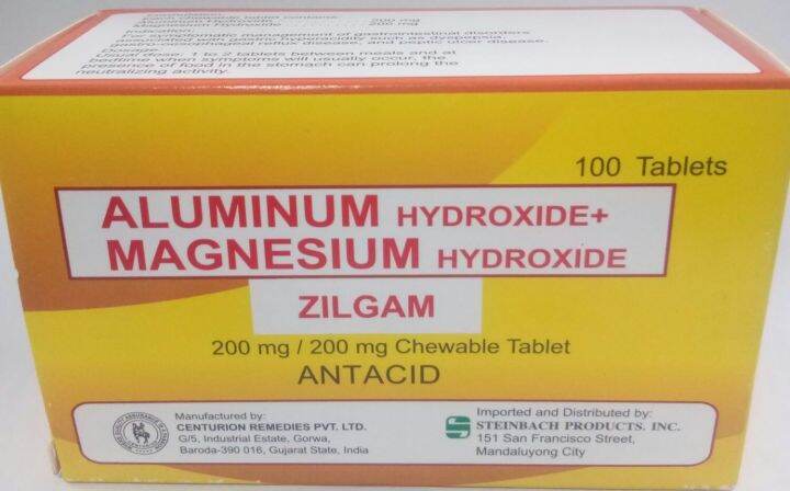 Zilgan chewable tablet Antacid 10 tablets only | Lazada PH