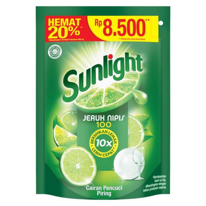 SUNLIGHT Jeruk Nipis Sabun Pencuci Piring [370 mL] 370ml | Lazada Indonesia