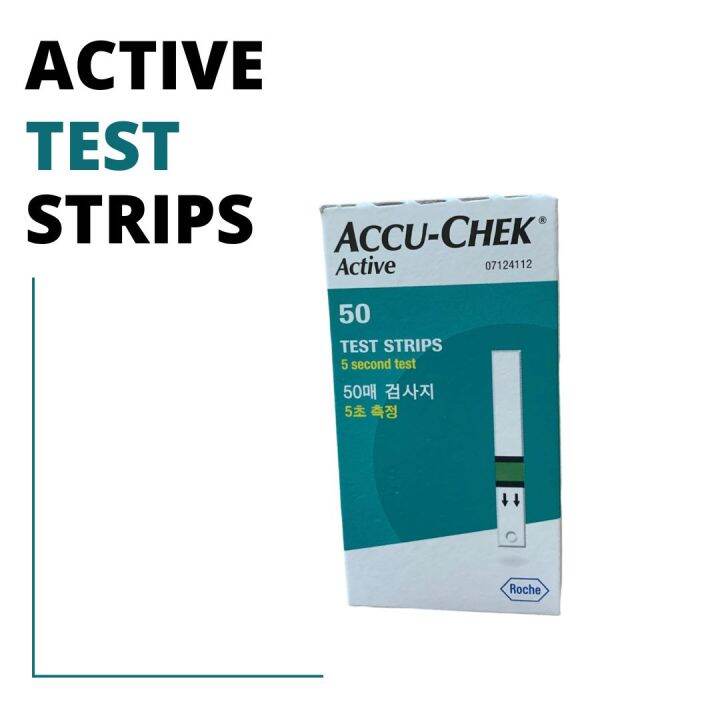 Accu Chek Active Test Strips 50s set: Exp.: Feb. 2025 100% Authentic ...