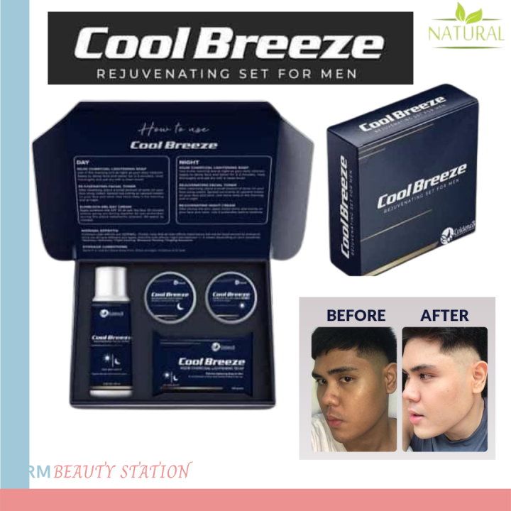 COOL BREEZE REJUVENATING SET FOR MEN / ALL IN ONE SKIN CARE REGIMEN FOR ...