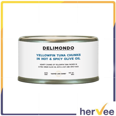 Delimondo Yellowfin Tuna Chunks In Hot & Spicy Olive Oil 185g | Lazada PH