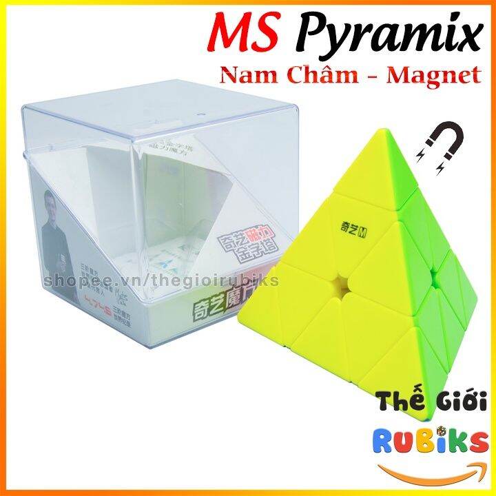 Rubik QiYi MS Pyraminx Magnetic Có Nam Châm. Khối Lập Phương Rubic ...