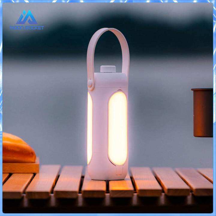 Moon ROCKET Camping Lantern Rechargeable 3 Modes Decorative for Patio ...