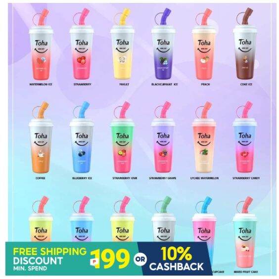 Blueberry ice Toha Mini Cup 8000 puffs Rechargeble | Lazada PH