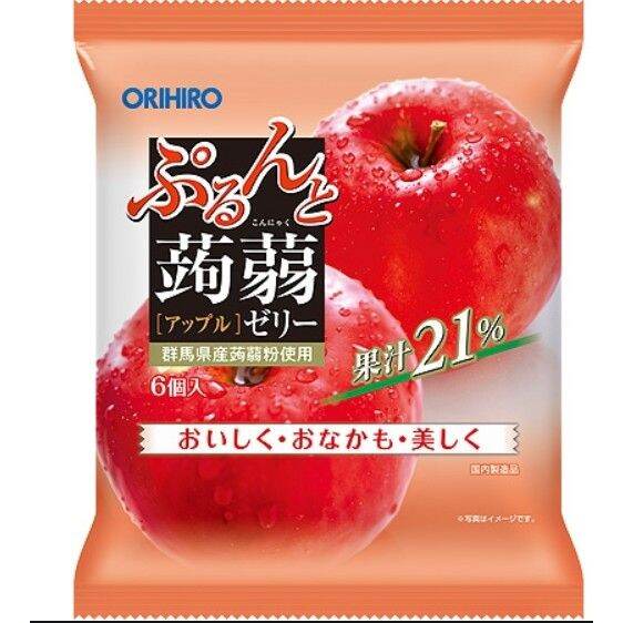 Orihiro Konnyaku Jelly Red Apple 日本ORIHIRO蒟蒻果冻健康低脂 | Lazada