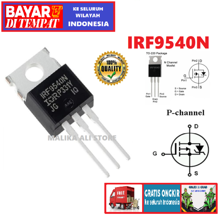 IRF9540 IRFP9540N P-Channel MOSFET 100V 19A 150W | Lazada Indonesia