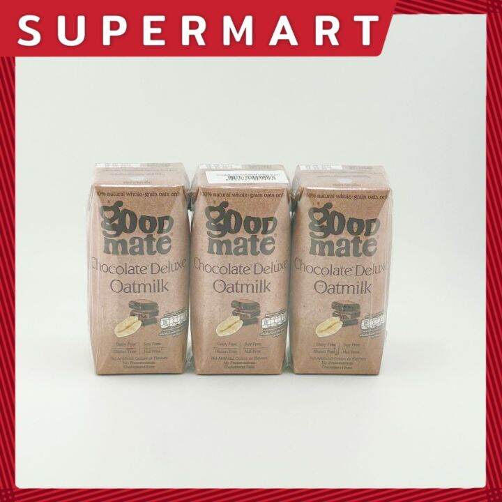 SUPERMART Good Mate Chocolate Deluxe Oatmilk เครื่องดื่มน้ำนมข้าวโอ๊ต ...