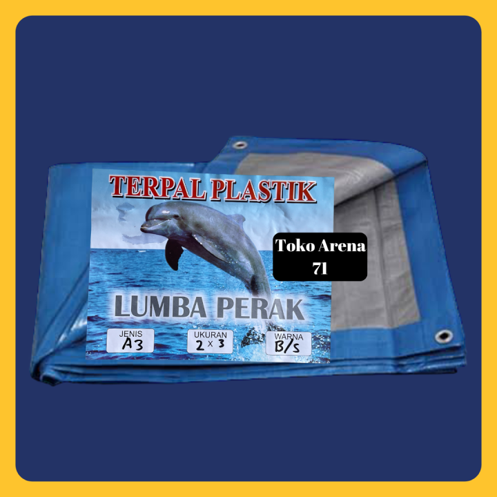 Terpal Plastik A3 Serbaguna 2x3 3x2 biru silver Lumba perak | Lazada ...