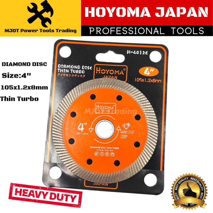 Hoyoma Japan Diamond Disc 4" Turbo Thin Heavy Duty | Lazada PH