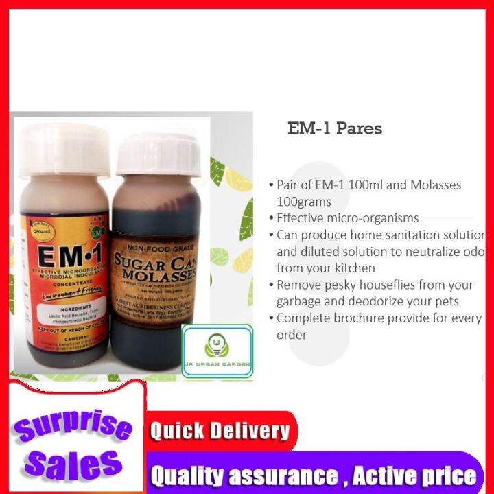 EM Pares - EM1 concentrate 100ml and Molasses 100grams EM1 Pares ...