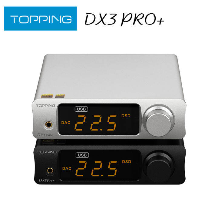 TOPPING DX3 PRO+ DAC Headphone Amplifier ES9038Q2M Decoder Bluetooth 5. ...