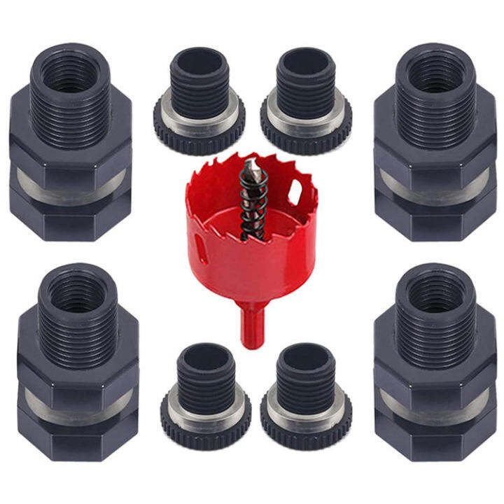 Bulkhead Fitting PVC Bulkhead Fitting with Plugs Leakproof Accessory ...