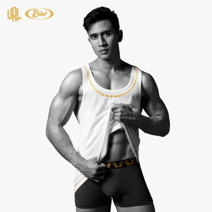 Rider x Verrel RV06SG Singlet Gym Pria Premium isi 1 Pcs Putih | Lazada ...