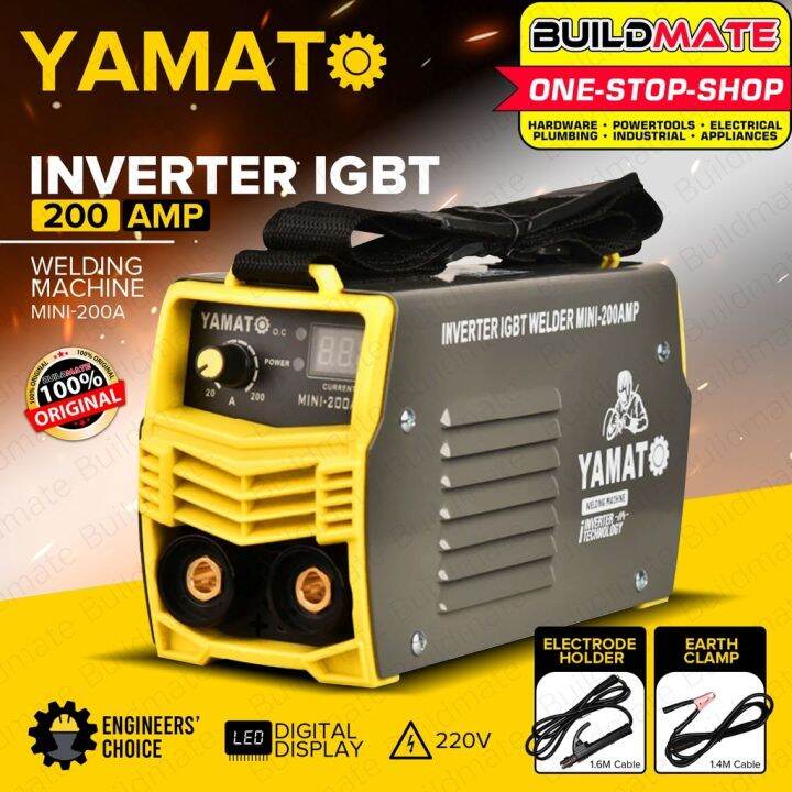 BUILDMATE Yamato JAPAN Portable Inverter Welding Machine 200A 300A ARC ...