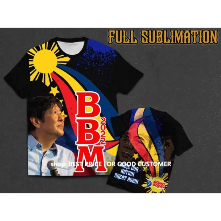 T shirt for men/BBM for president full sublimation shirt Fully ...