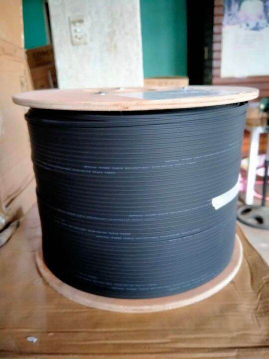 FIBER CABLE 4 CORE OUTDOOR 1000 METERS (1KM) NON TELCO PURE BLACK ...