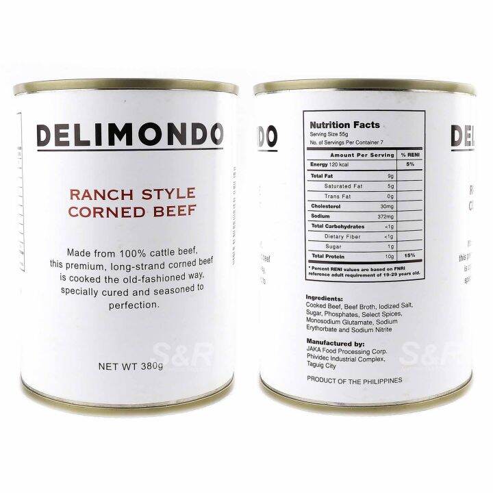 Delimondo Ranch Style/ chilli and garlic Corned Beef 380g | Lazada PH